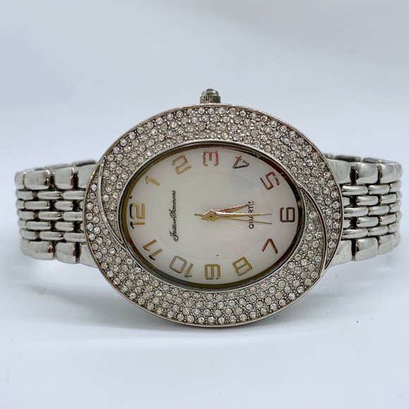 Accessories | Justine Simmons Silver Mop Dial Women Watch New Battery ...